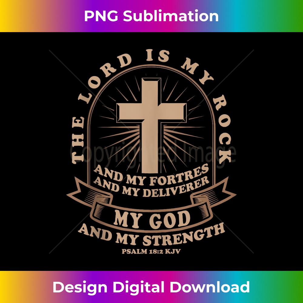 Bible Verse Psalm 182 Lord Is My Rock Christian Tank Top - F - Inspire ...