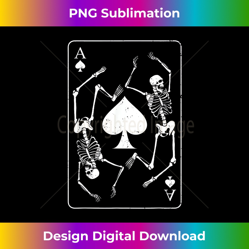 Goth Skeleton Ace of Spades Gothic Skull Skeleton Gambler - | Inspire ...