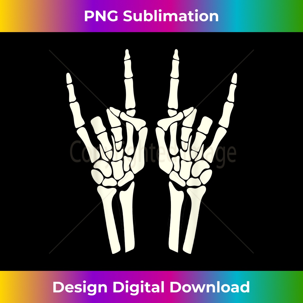 Rock On Rock Star Skeleton Hands Rock and Roll - Classic Sub | Inspire ...