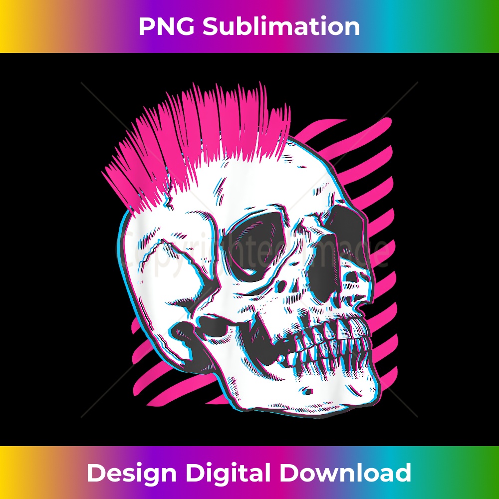 Vintage Retro Punk Rock Skull with Mohawk - Sophisticated PN | Inspire ...