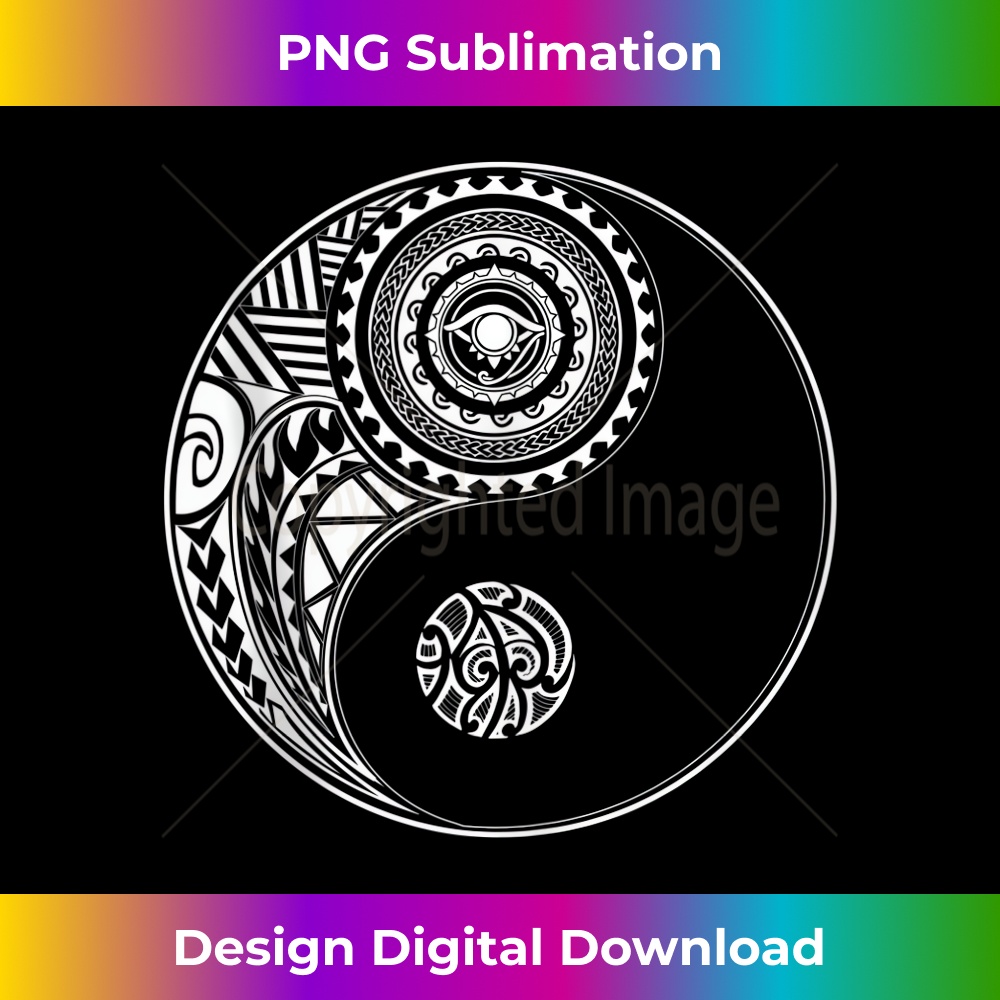 Yin Yang Maori Polynesian Tattoo Zen Meditation Tank Top - C | Inspire ...