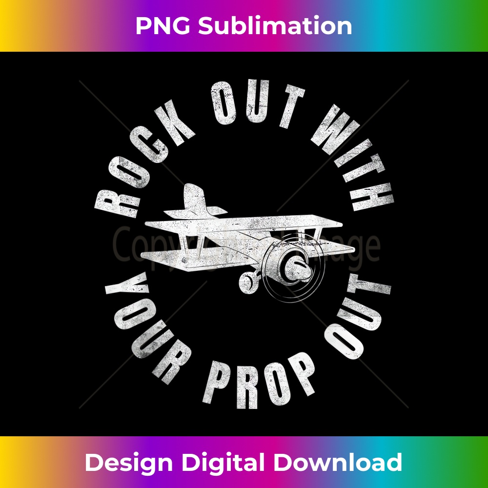 Rock Out With Your Prop Out Funny Pilot Distressed Aviator - | Inspire ...