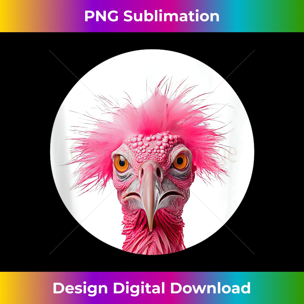 LOVE this PINK PUNK ROCK CHICKEN with Feather Mohawk farm Ta | Inspire ...