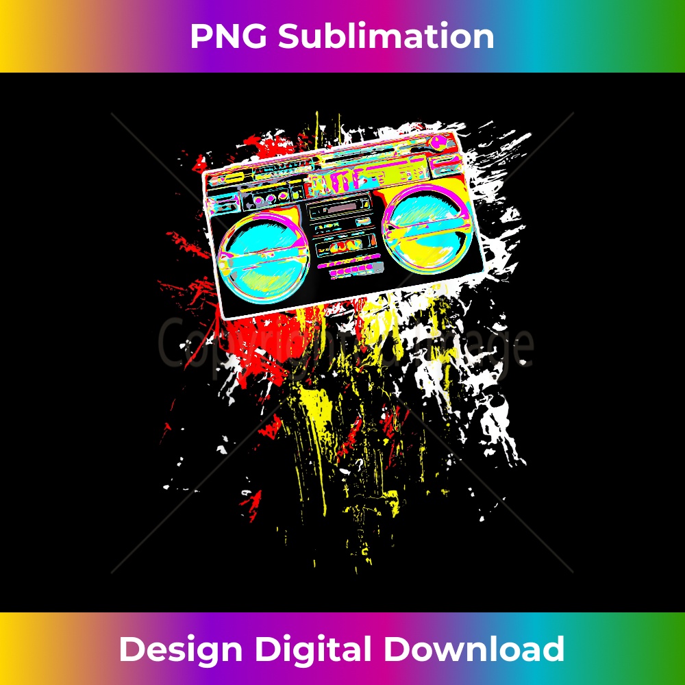 80's Boombox 90's Retro Throwback Color Explosion T - Minima | Inspire ...