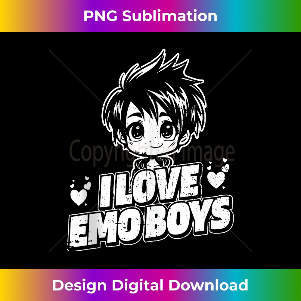 Emo Punk Rock 2000s 00's Gothic - Goth I Love Emo Boys Tank | Inspire ...