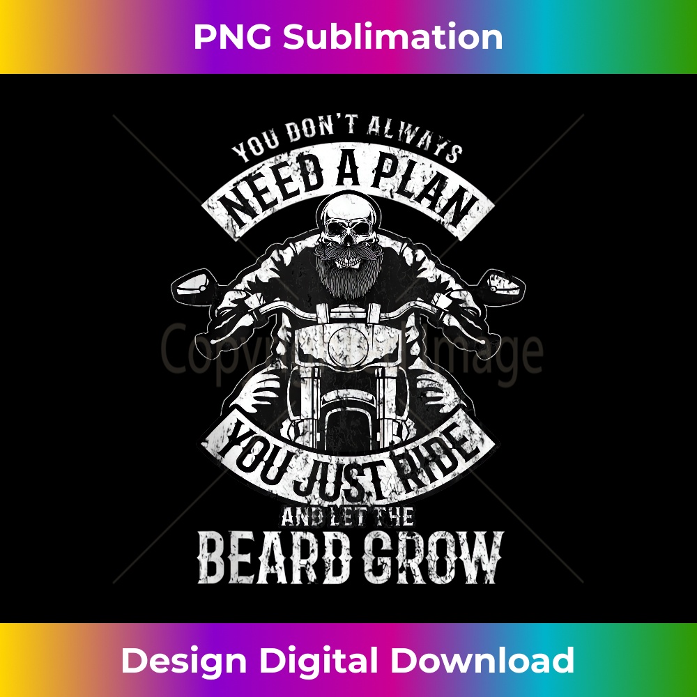 Motorcycle Beard Biker Skull Full Beard Chopper Bike Rocker | Inspire ...