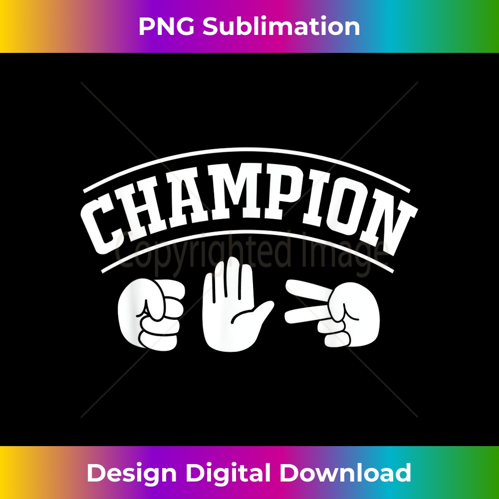 Rock Paper Scissors Champion - Sublimation-Optimized PNG Fil | Inspire ...
