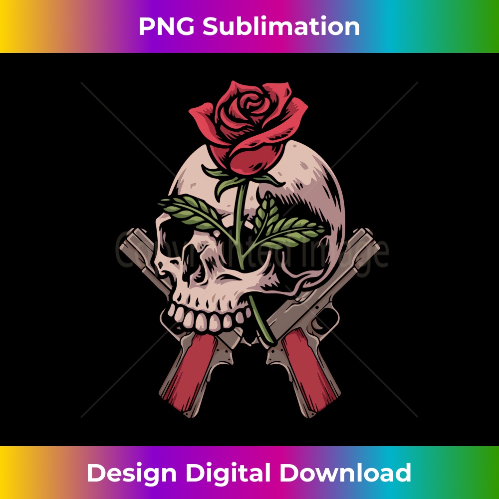 Skeleton Roses Glam Rock - 80s 1980s Guitar Skull Roses Guns | Inspire ...