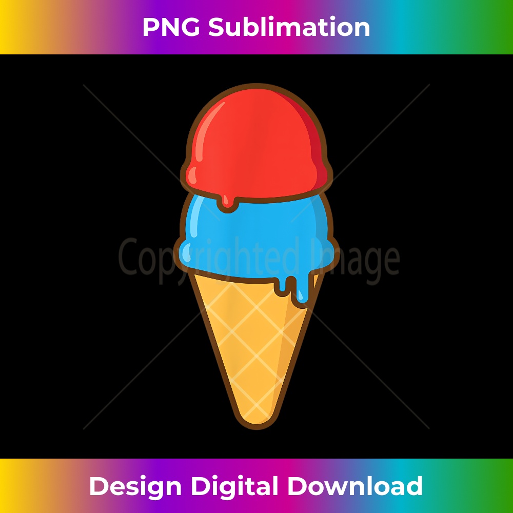 Two Scoops of Ice Cream Cone Donald Trump - Sleek Sublimatio - Inspire ...