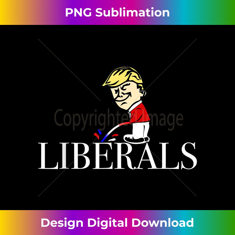 Anti Liberal T- Republican Pro Trump Peeing On Liberals - Ar | Inspire ...