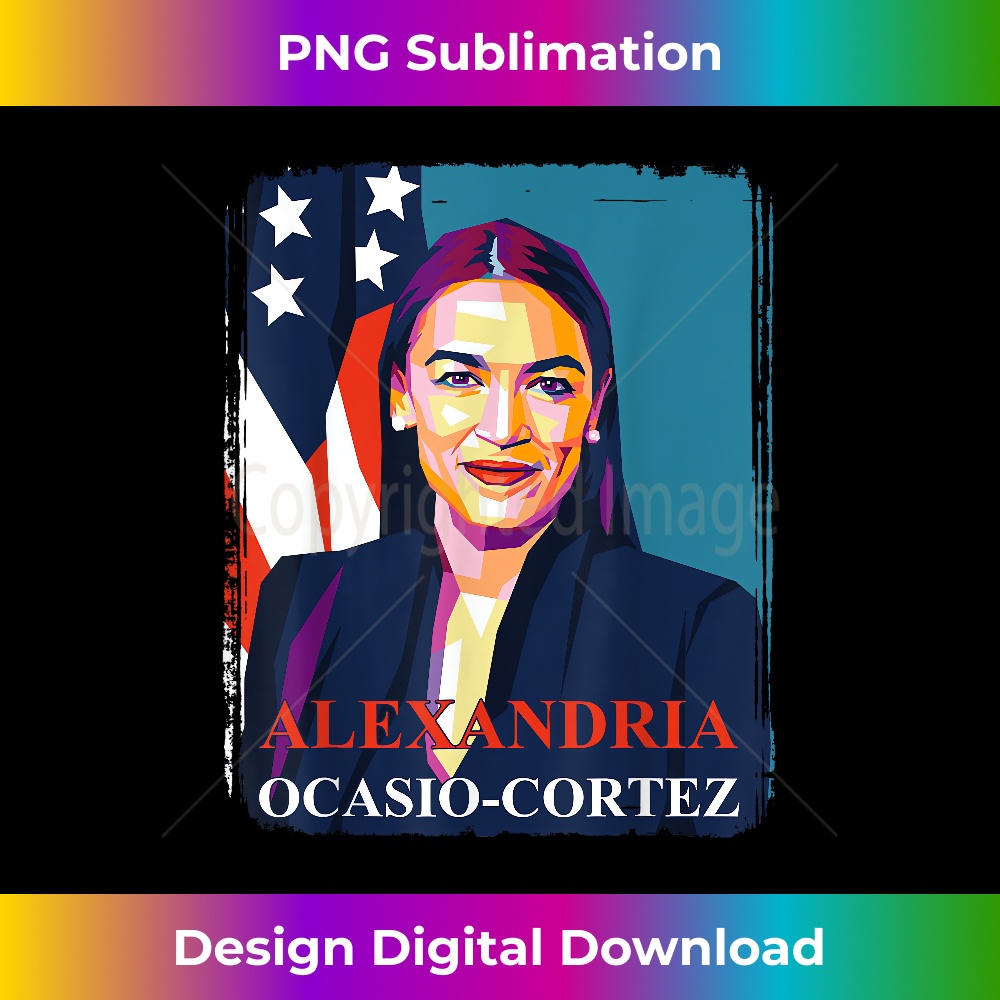 Alexandria Ocasio-Cortez Poster Design AOC Flag WPAP Pop Art | Inspire ...