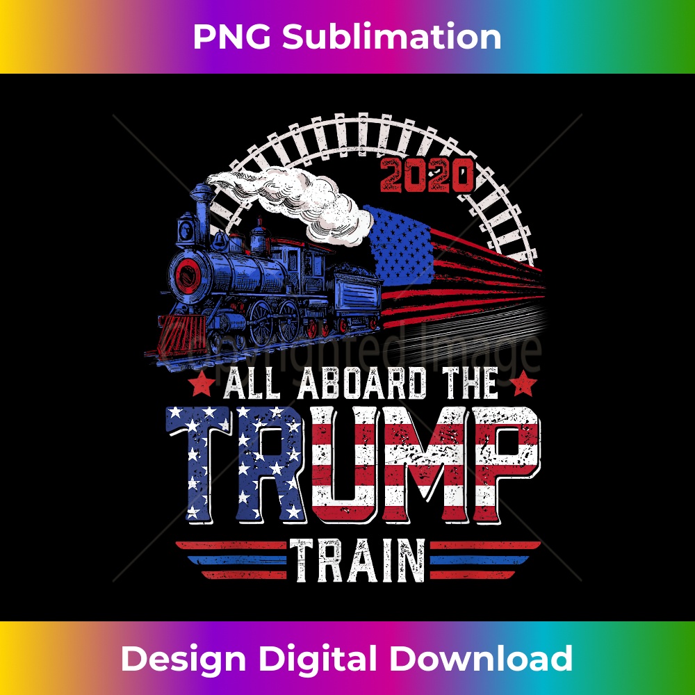 Trump President 2020 Tshirt All aboard the trump train - Chi | Inspire ...