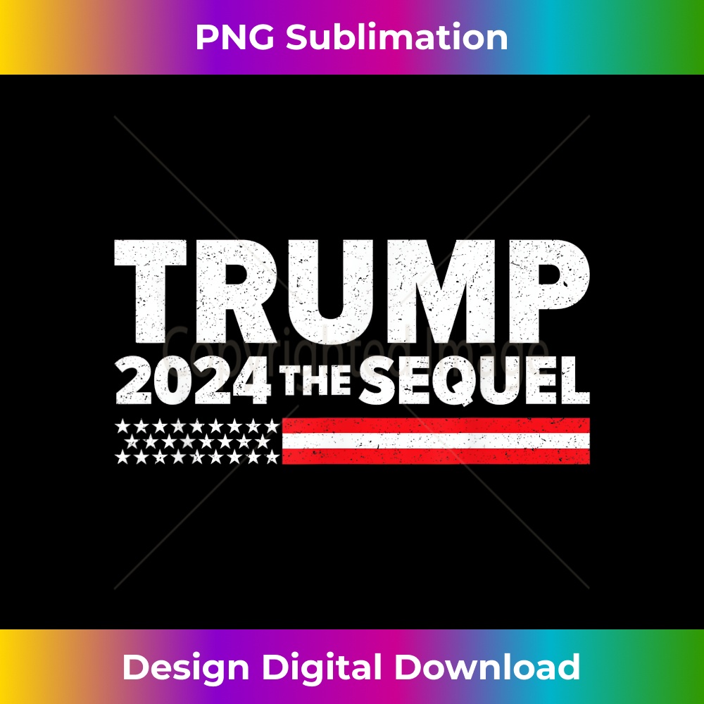 Trump 2024 The Sequel Vintage America Flag - Edgy Sublimatio - Inspire ...