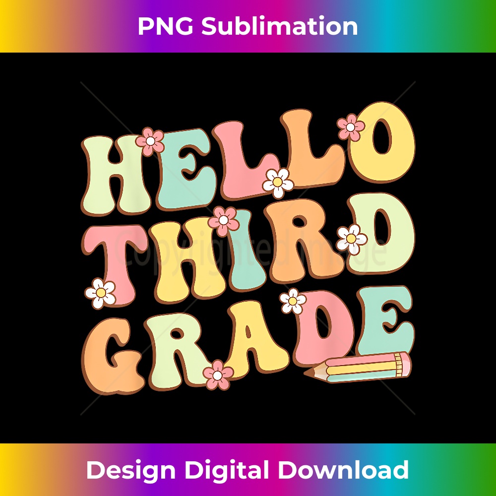 Hello Third Grade Team 3rd Grade Teacher Girl Back to School | Inspire ...