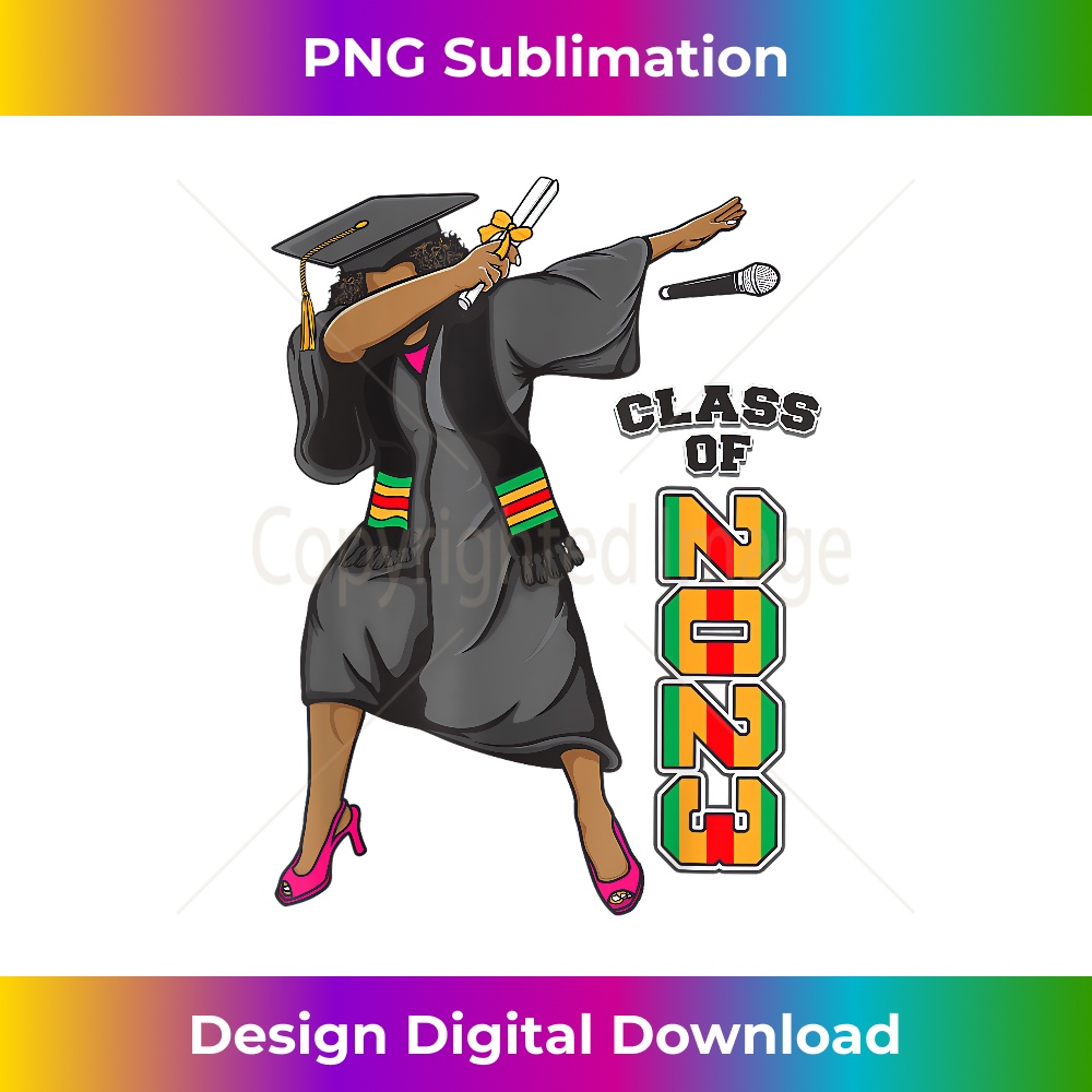 Graduation Class of 2023 Dabbing Black Women Kente Stole - D - Inspire ...