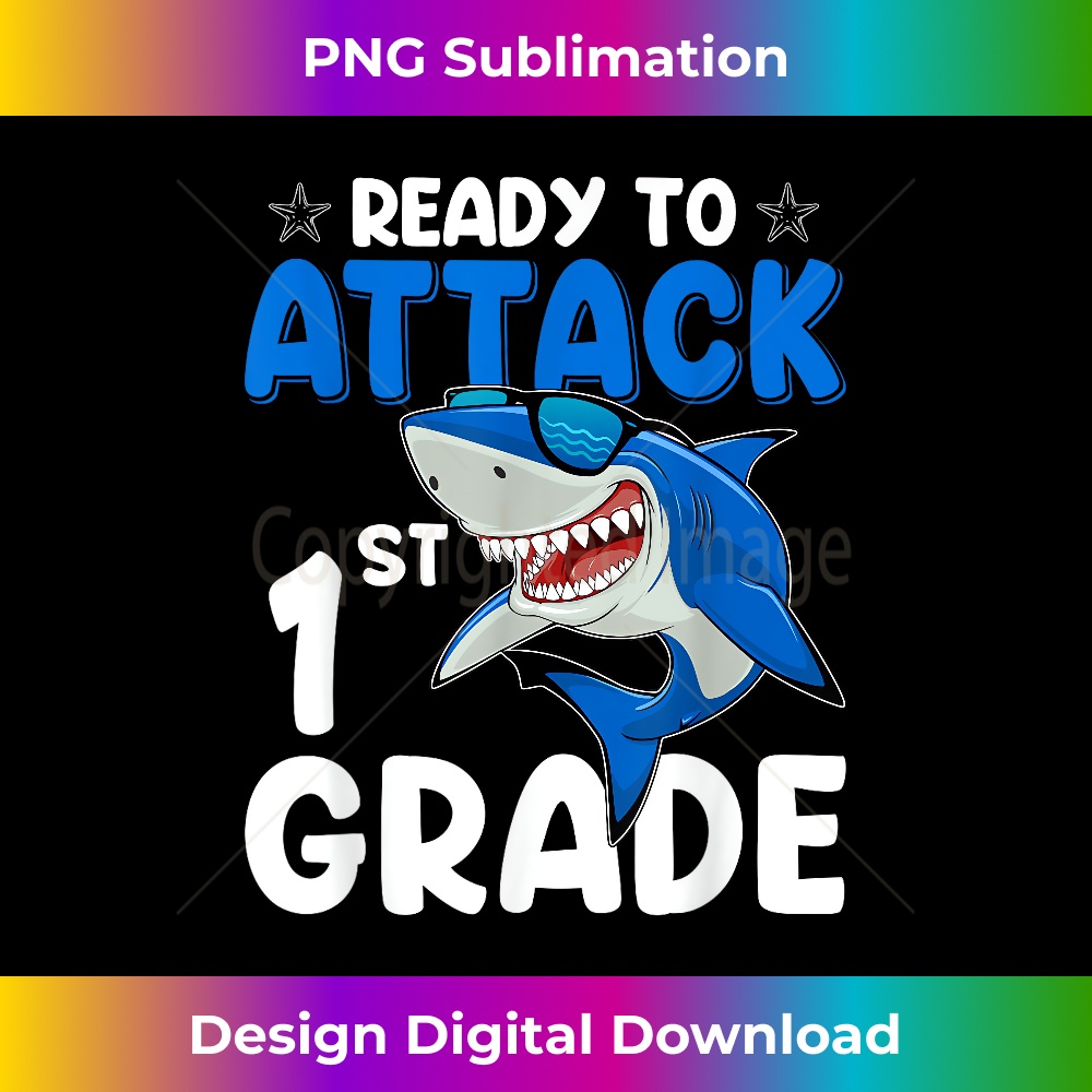 Ready To Attack 1st Grade Shark First Grade Teacher Student | Inspire ...