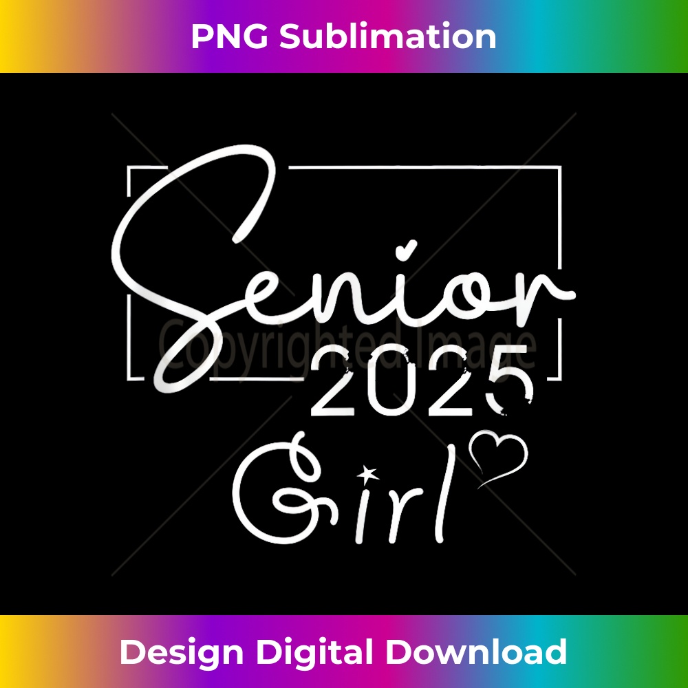 Senior 2025 Girl Cute Heart Class of 2025 Graduate Tank Top | Inspire ...