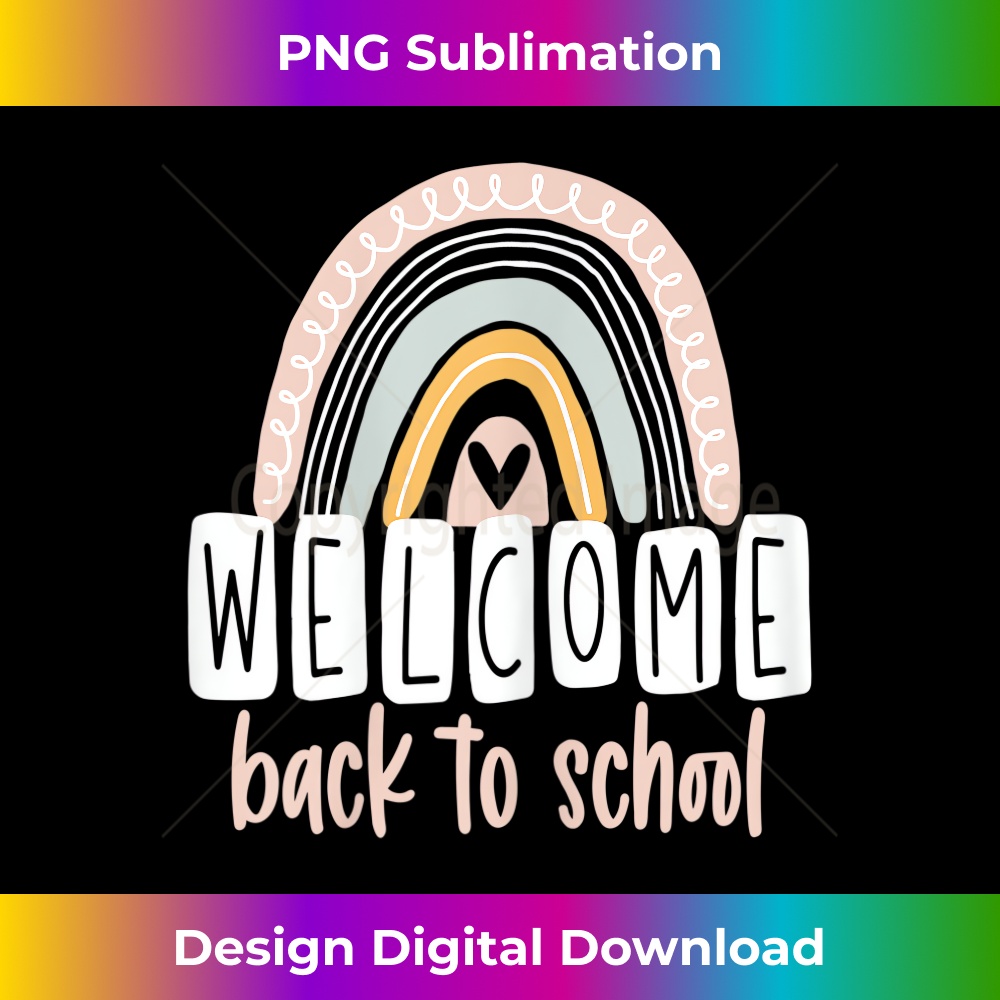 Womens Welcome Back to School First Day of School Boho Rainb | Inspire ...