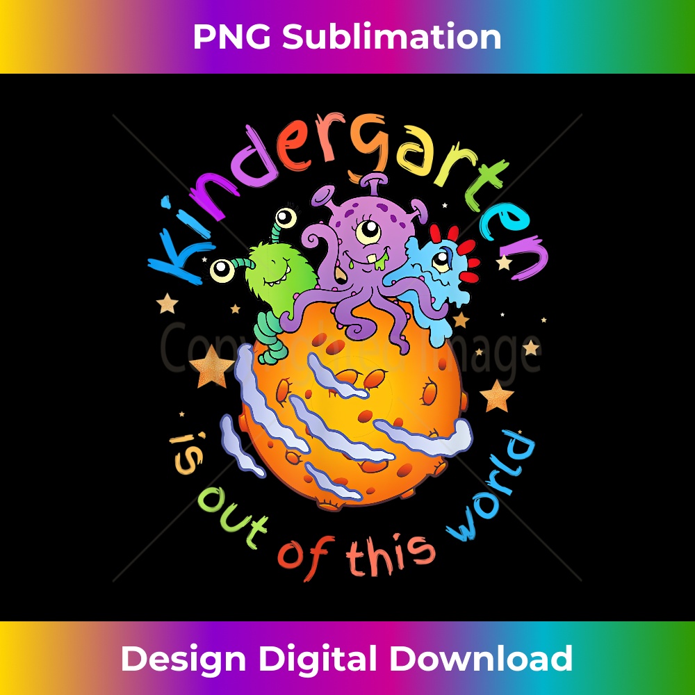 Kindergarten kids space aliens Back to School - Sublimation- - Inspire ...