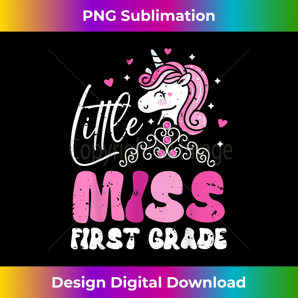 Back To School T- Girls Kids Little Miss first grade - Timel | Inspire ...
