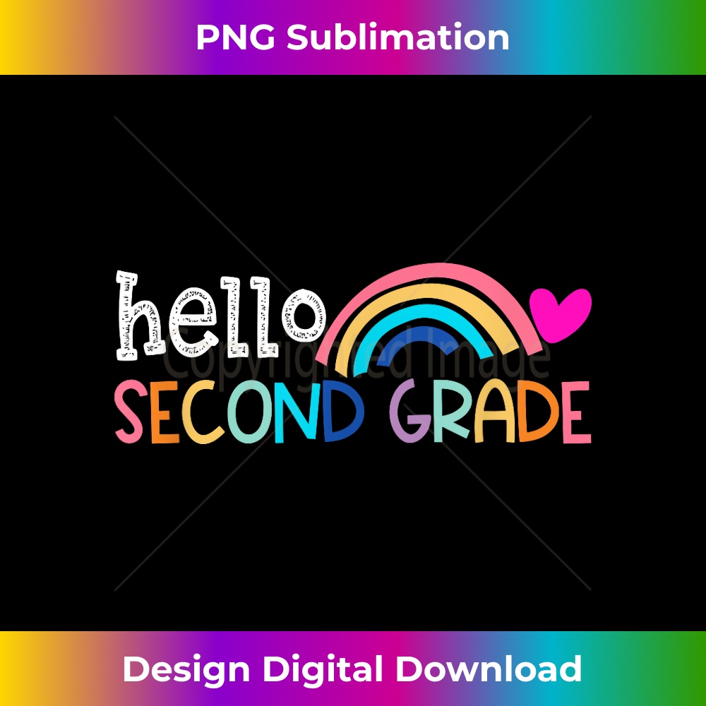 Hello Second Grade Back To School Boho Rainbow Teachers - Ed - Inspire ...