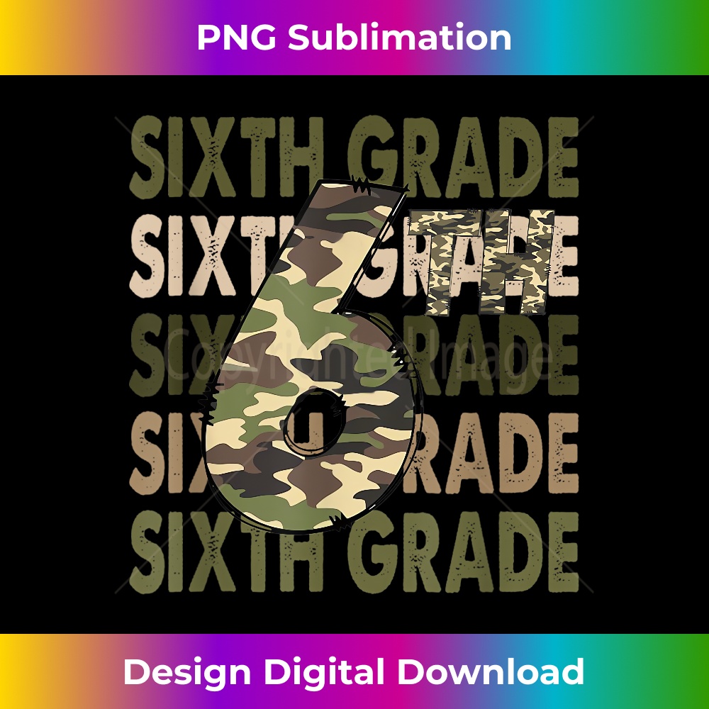Sixth Grade Camo Camouflage Boy Teacher Back To School - Del | Inspire ...