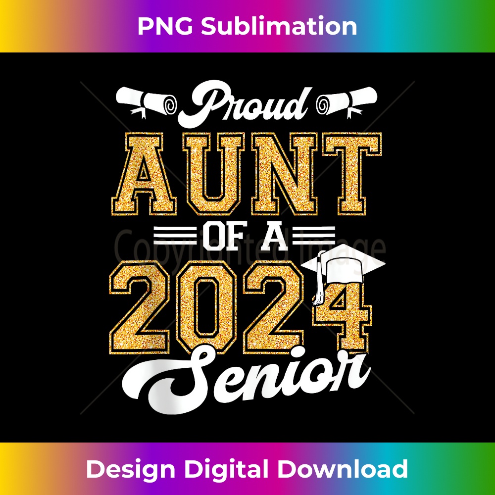 Proud Aunt Of A 2024 Senior Graduation Day Matching Family T | Inspire ...