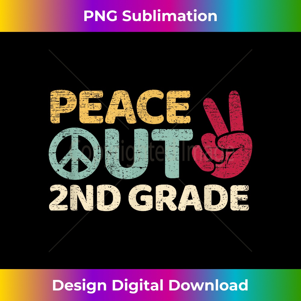 Peace Out 2nd Grade Graduation Last Day Of School - Sublimat - Inspire ...