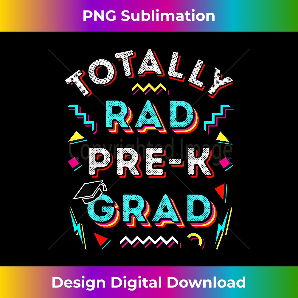 Totally Rad Pre-K Grad Gift Fun Boy Girl PreK Graduation Cap | Inspire ...