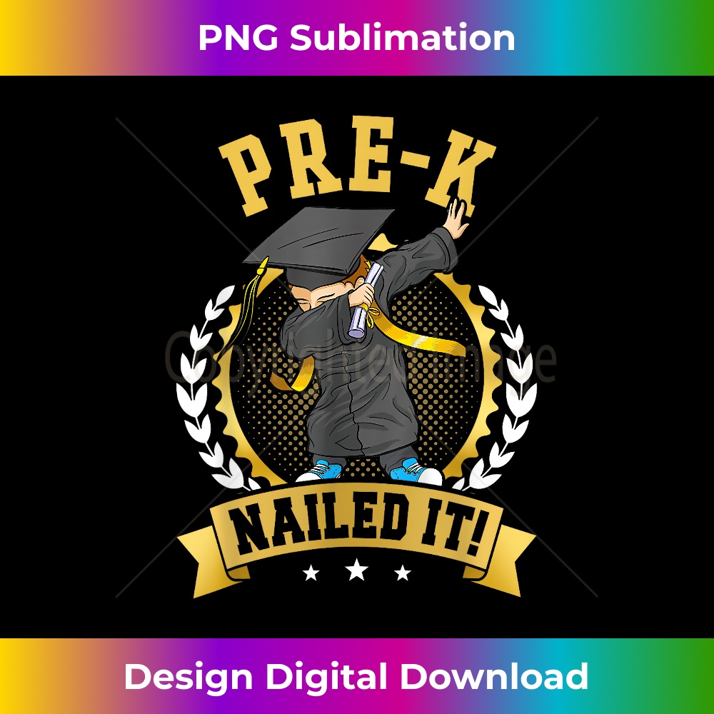 Dabbing Boy Graduation Pre-K Nailed It Class Of 2024 - Artis | Inspire ...