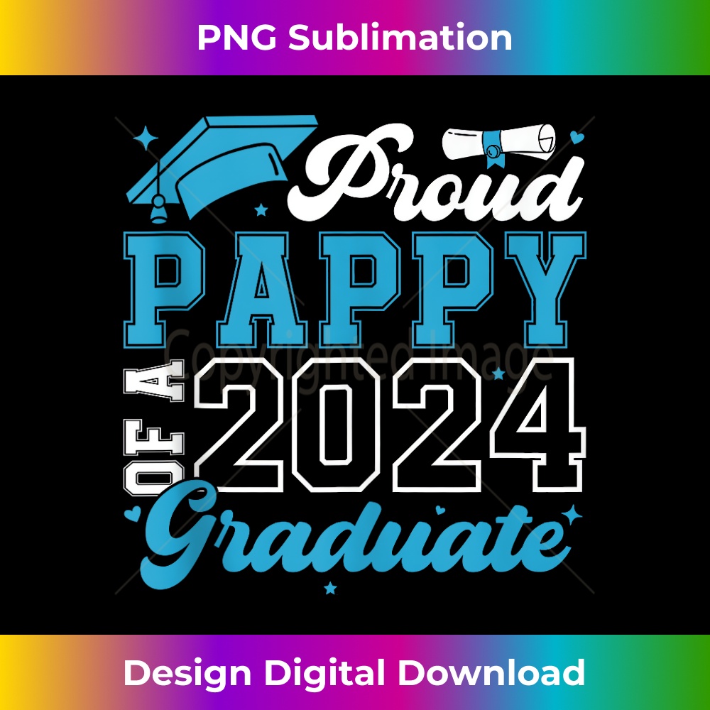 Proud Pappy Of A 2024 Graduate Family Senior Graduation Tank | Inspire ...