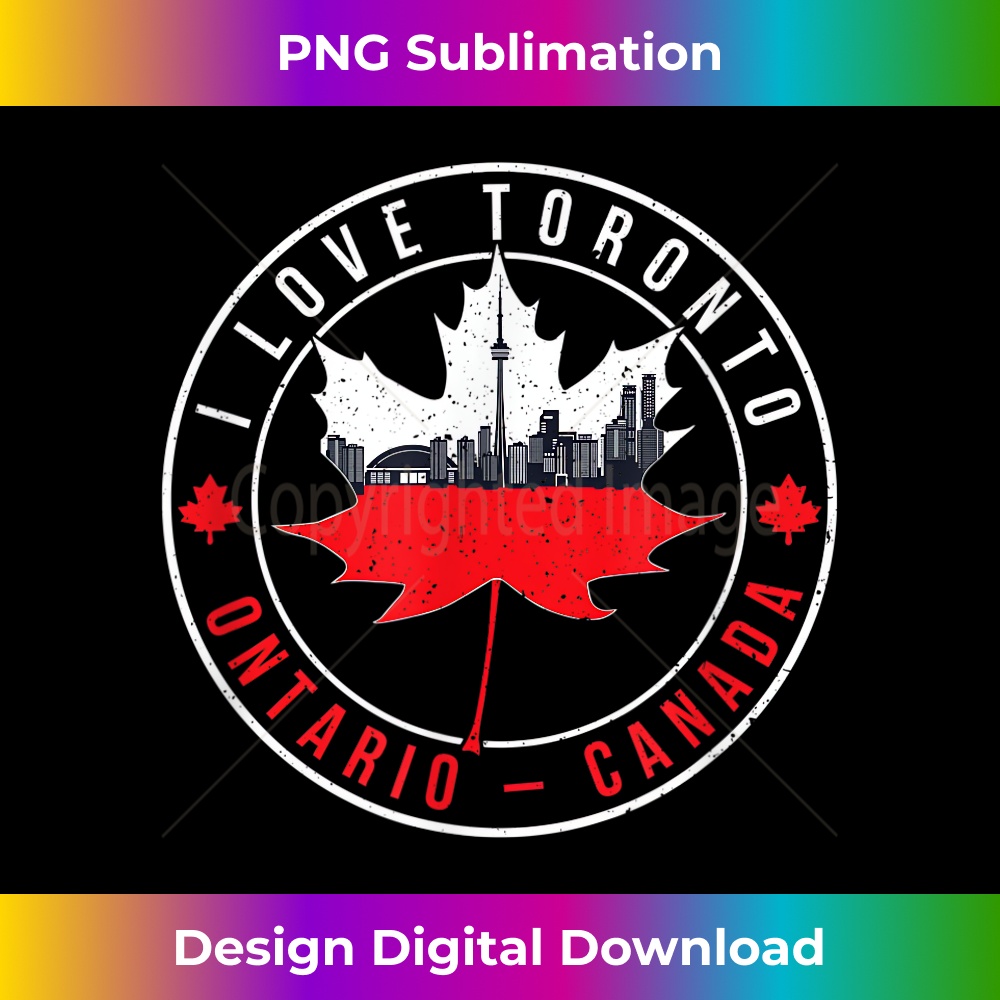 I Love Toronto Canada Toronto City Skyline Inside Maple Leaf | Inspire ...