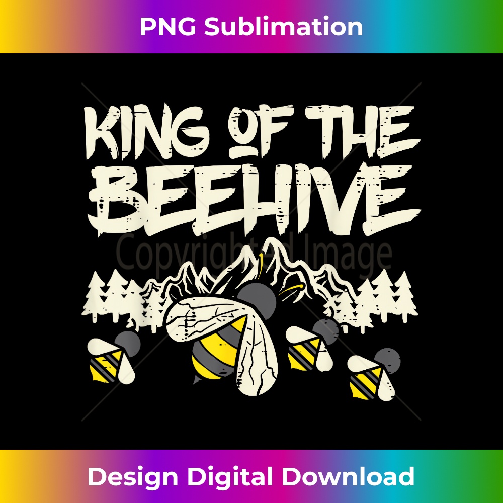 King Of The Beehive Cool Beekeeping Bee Beekeeper Dad Men - | Inspire ...