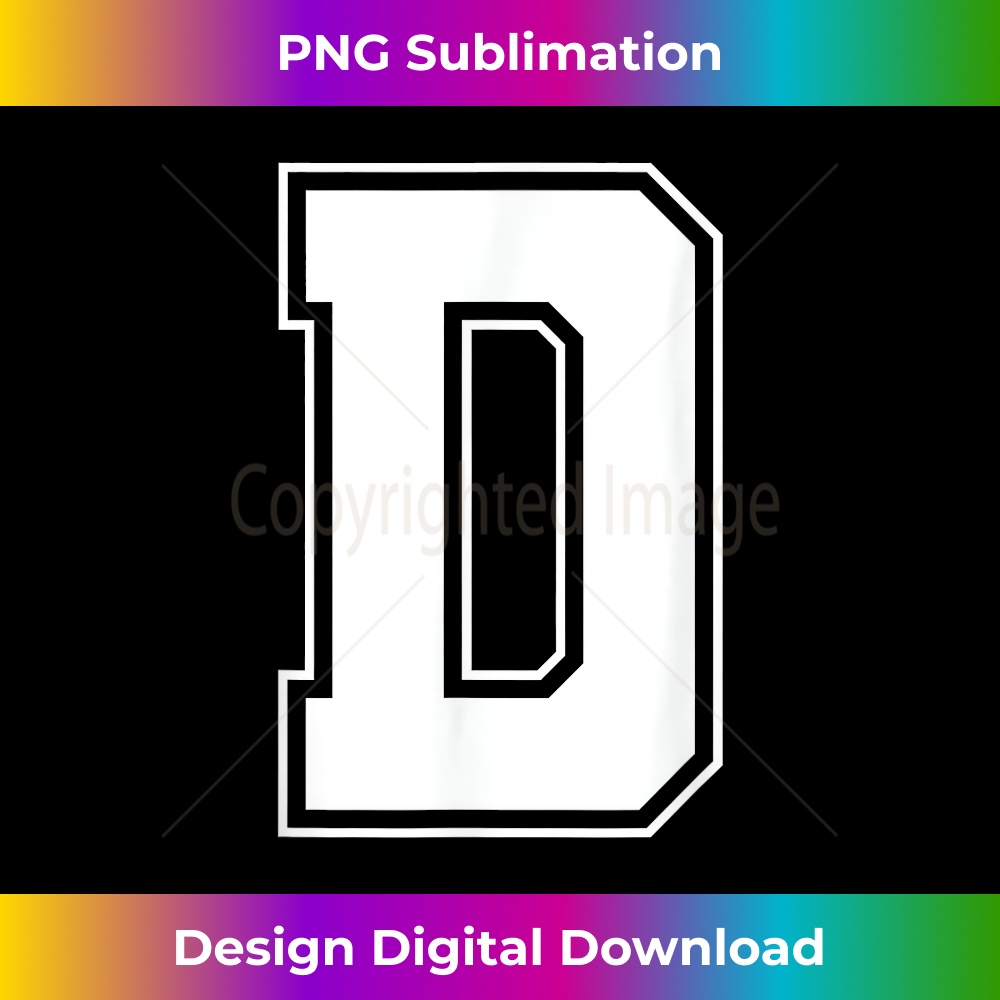 Letter D - Alphabet Bold Capital Upper Case Initial Monogram | Inspire ...