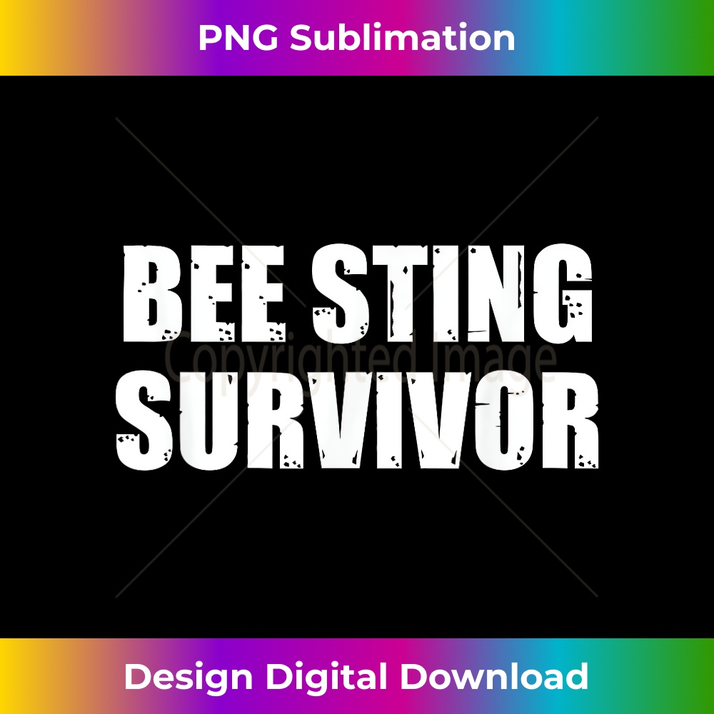 Bee Sting Survivor Funny Bee Keeper Stung By Bee - Edgy Subl | Inspire ...