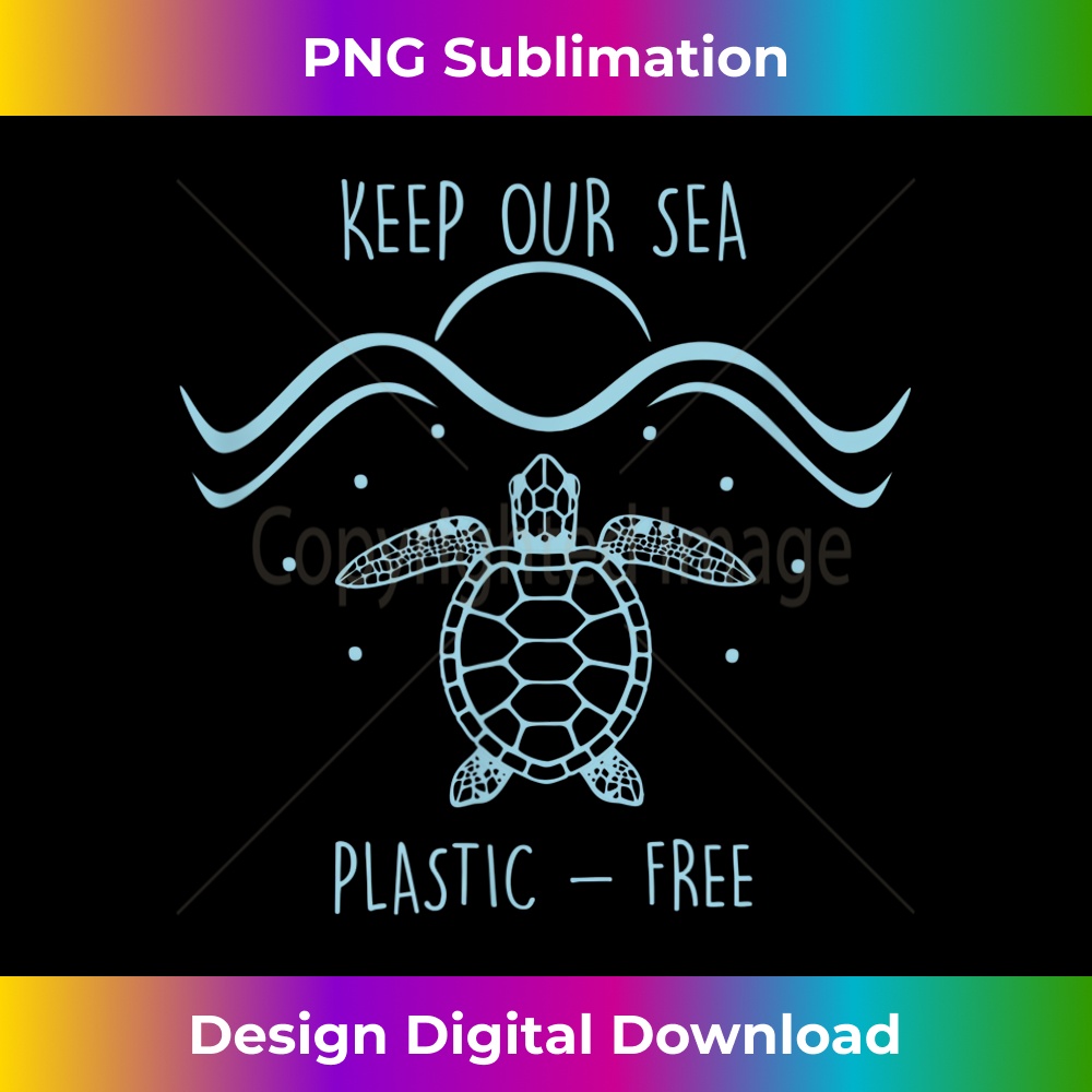 Keep Our Sea Plastic Free - Turtle Pollution Problem Gift - | Inspire ...