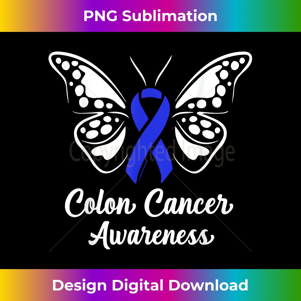 Colon Cancer Awareness Colorectal Cancer Blue Butterfly - Co | Inspire ...