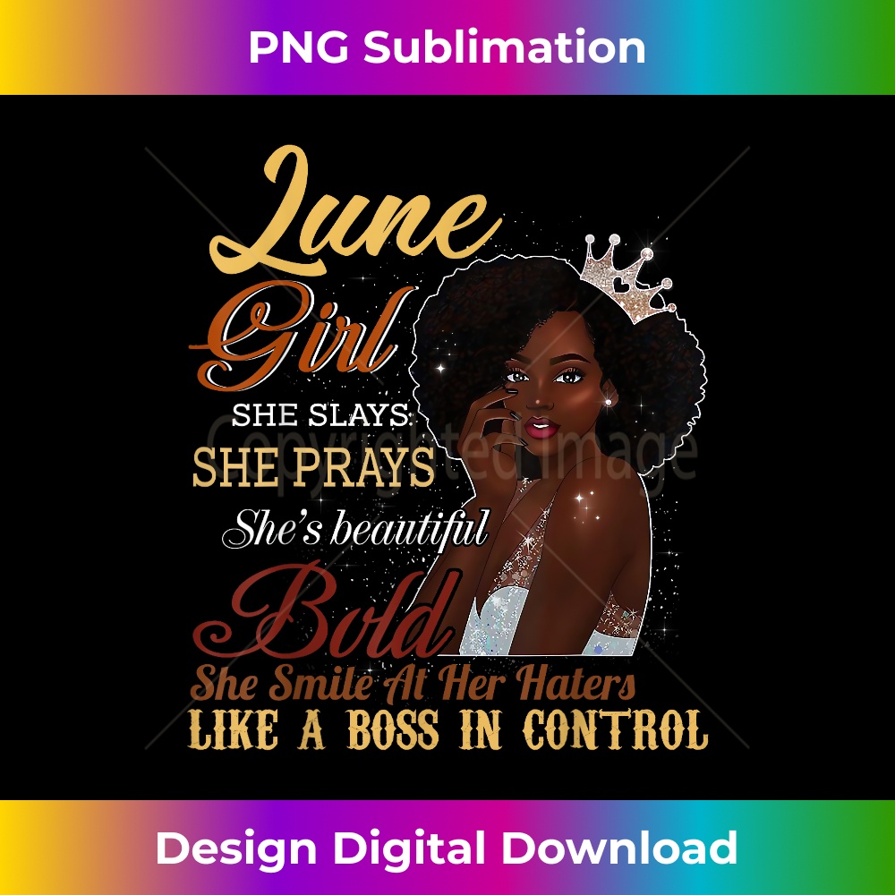 June Girl She Slays She Prays Beautiful Afro Birthday - Slee | Inspire ...