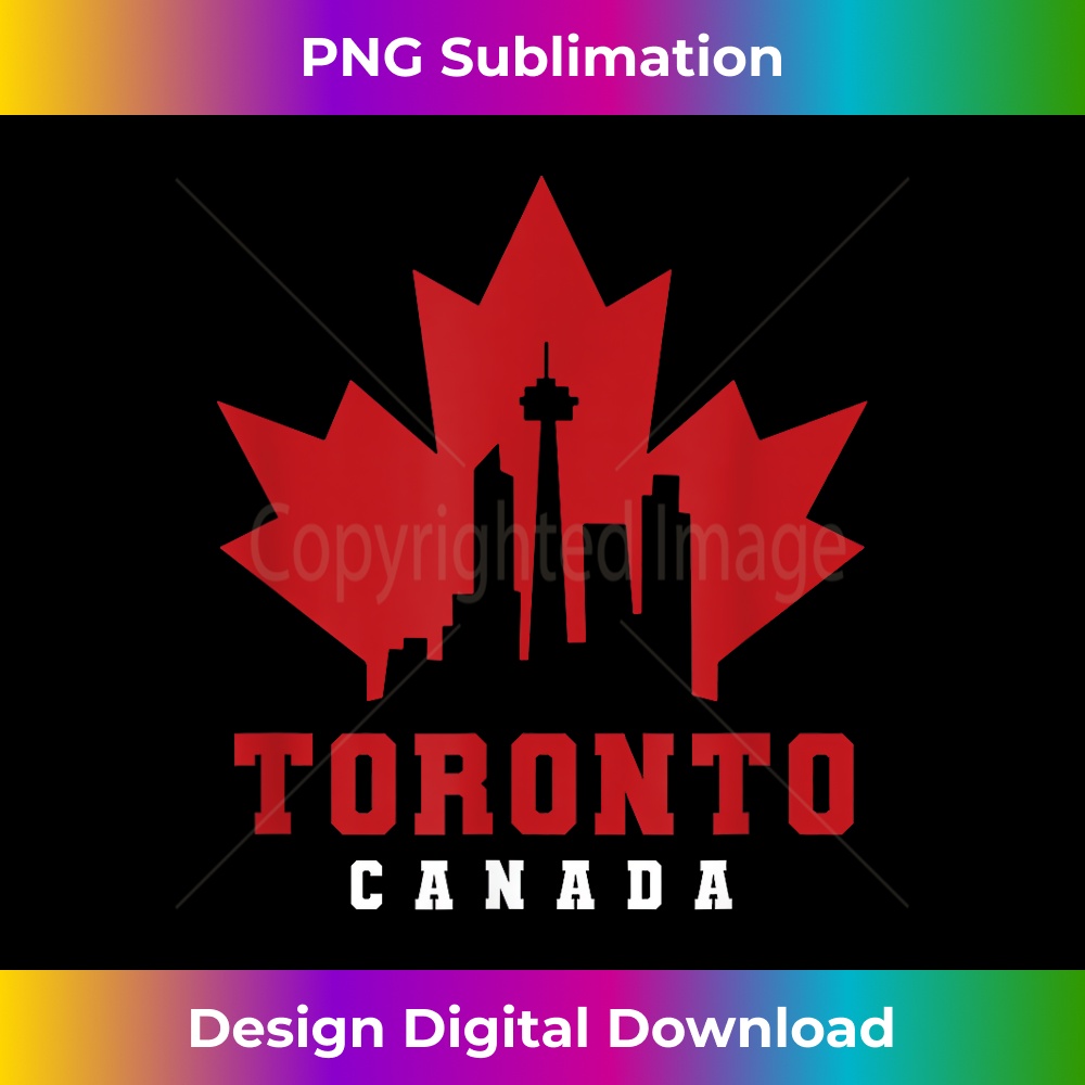 Toronto Skyline silhouette Canada Maple Leaf - Eco-Friendly | Inspire ...