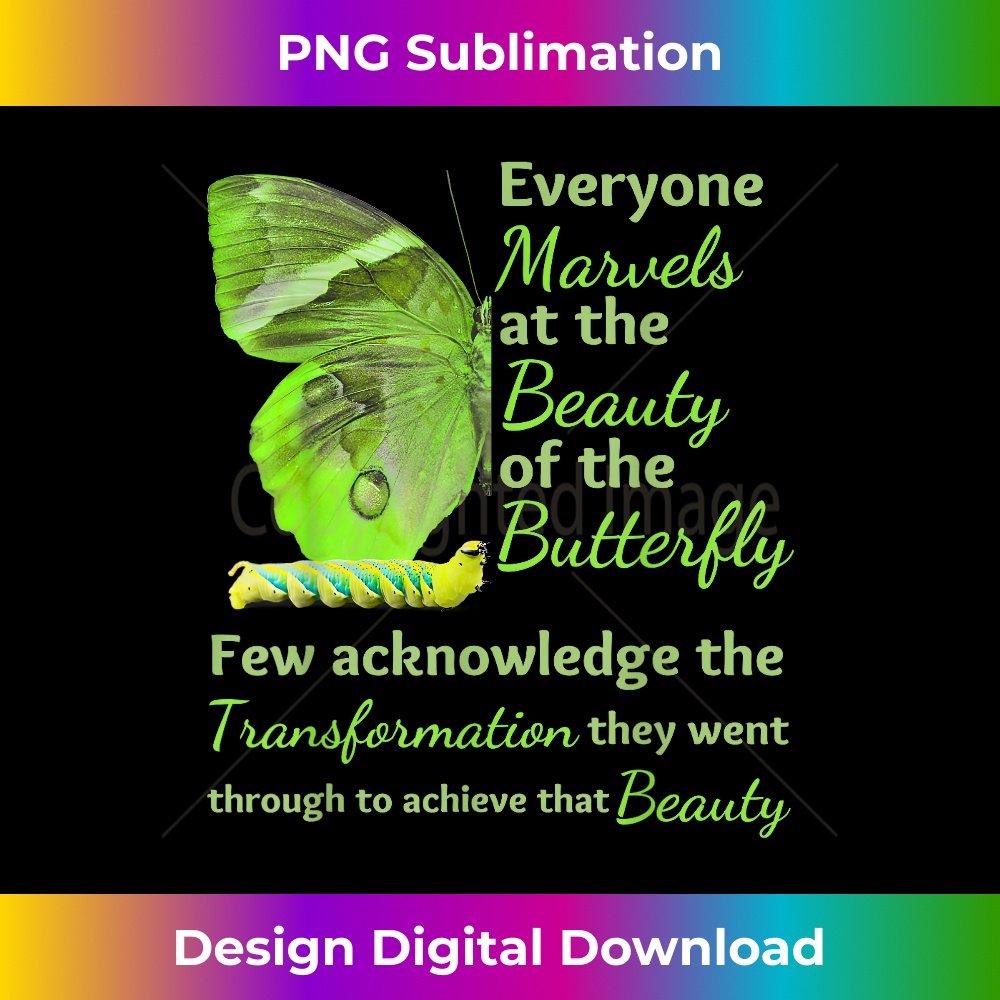 Inspirational Butterfly Transformation Mental Health Tee - C - Inspire ...