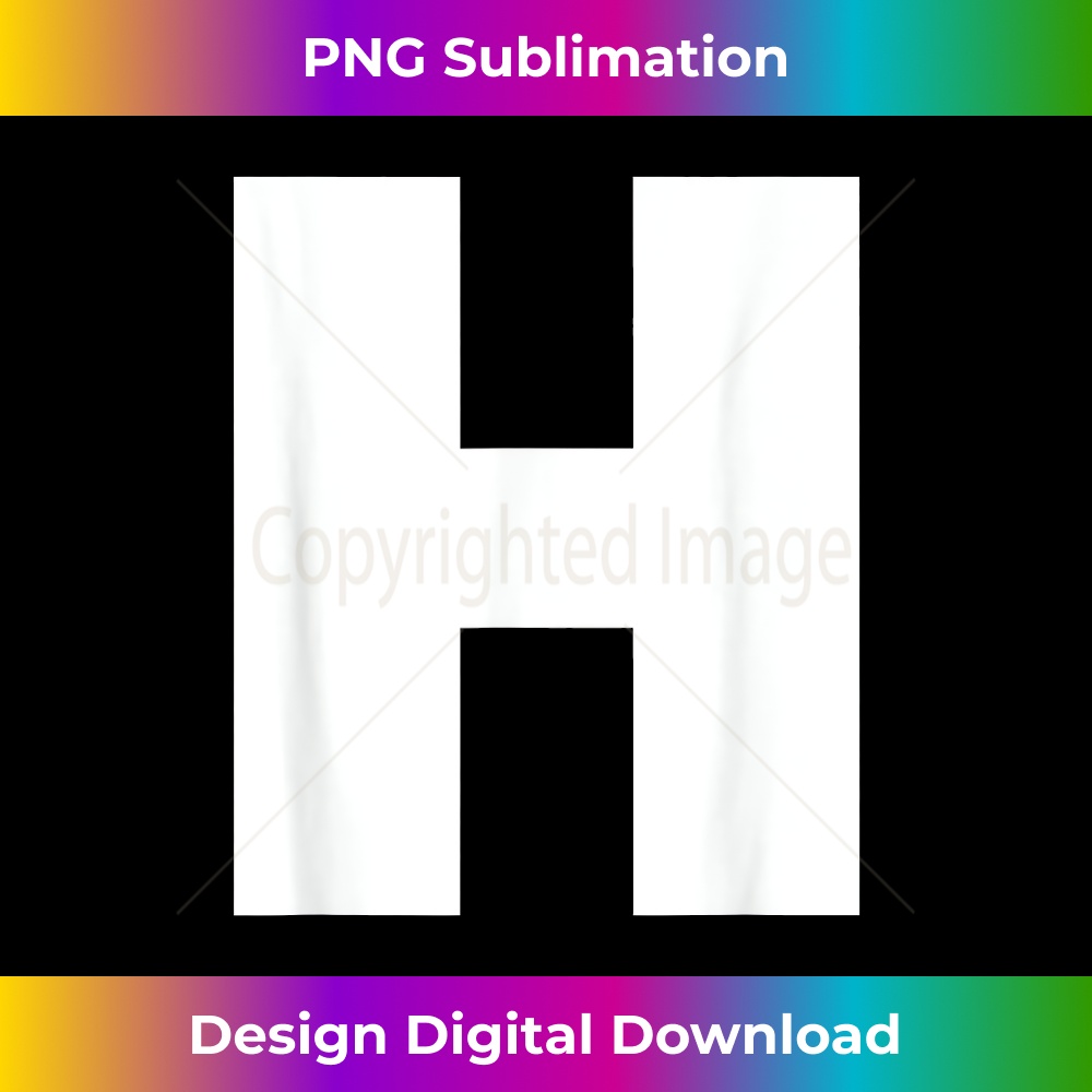 Letter H Alphabet Monogram Initial - Sublimation-Optimized P - Inspire ...