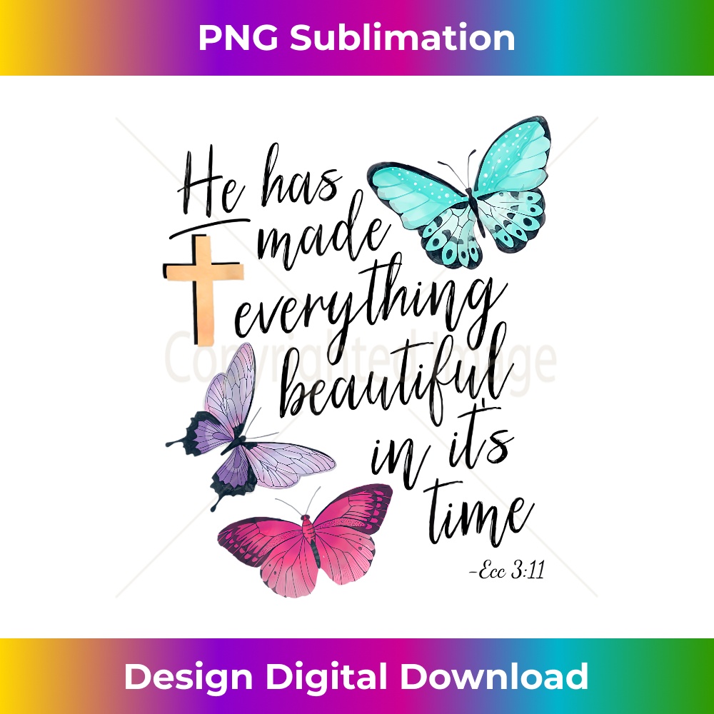 Bible Verse Cross Ecclesiastes Ecc Scripture Butterfly - Sop - Inspire ...