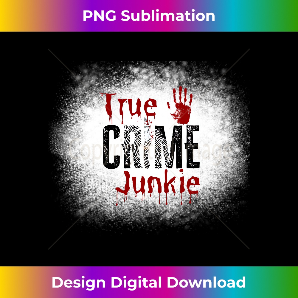 True Crime Junkie Bloody Handprint Knife Graphic Long Sleeve | Inspire ...
