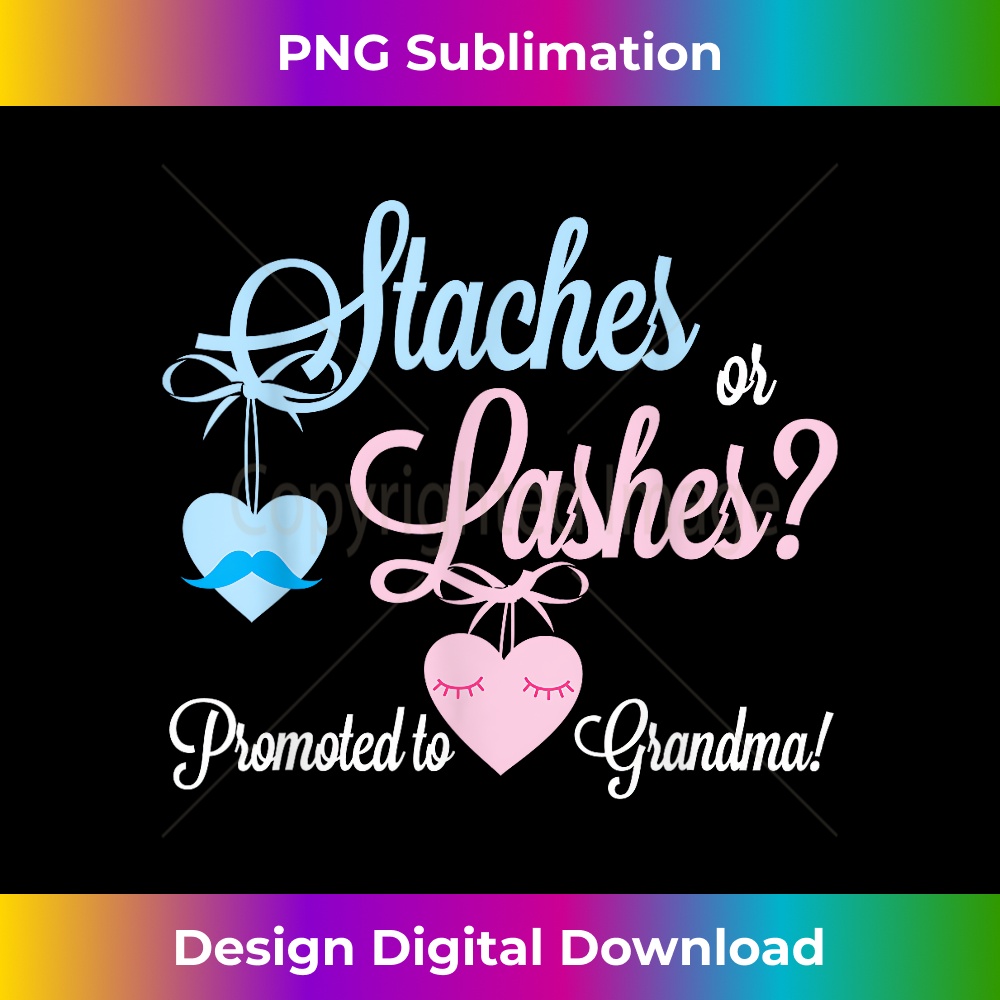 Gender Reveal Staches or Lashes Promoted to Grandma - Bohemi | Inspire ...
