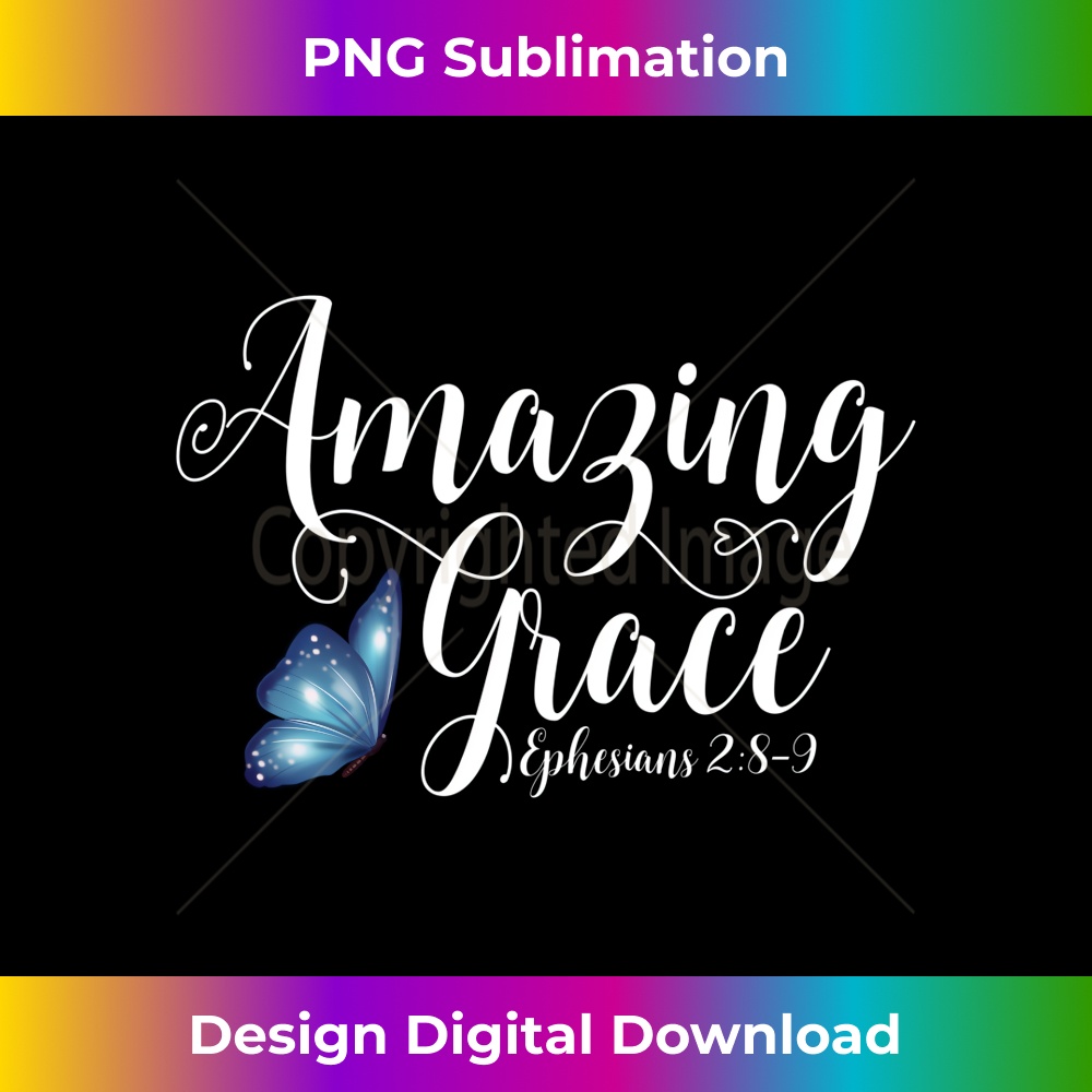 Ephesians 28-9 - Amazing Grace wButterfly Graphic Long Sleev | Inspire ...