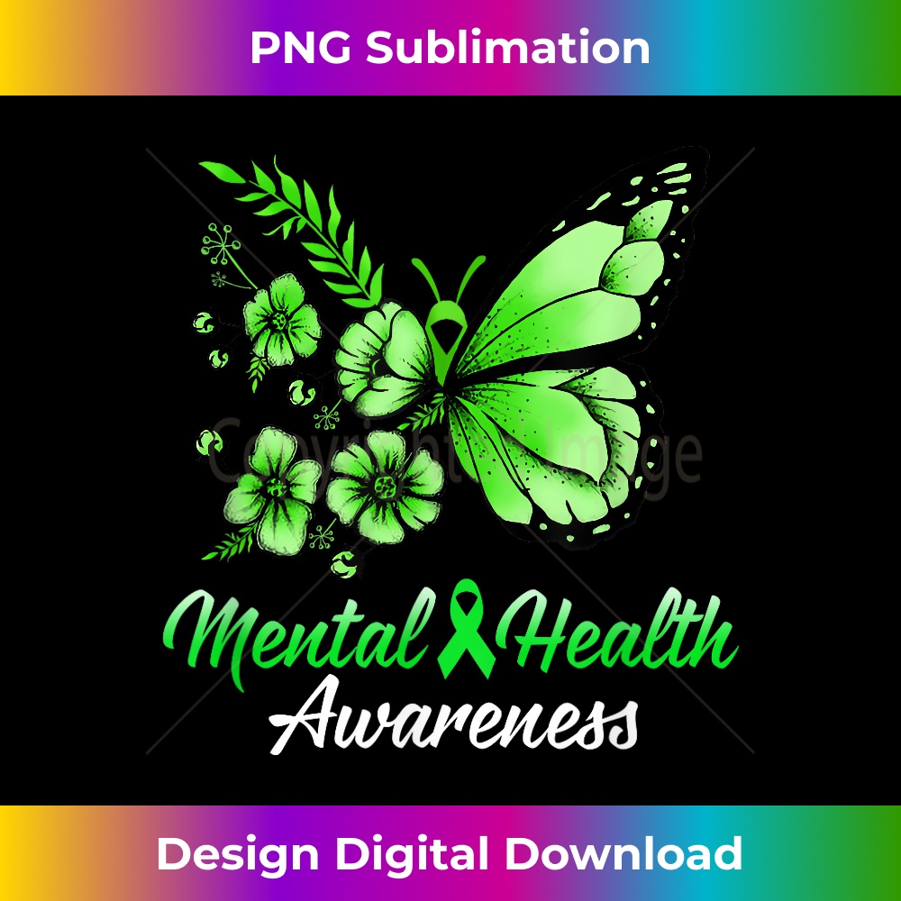 Mental Health Awareness Butterfly - Minimalist Sublimation D | Inspire ...
