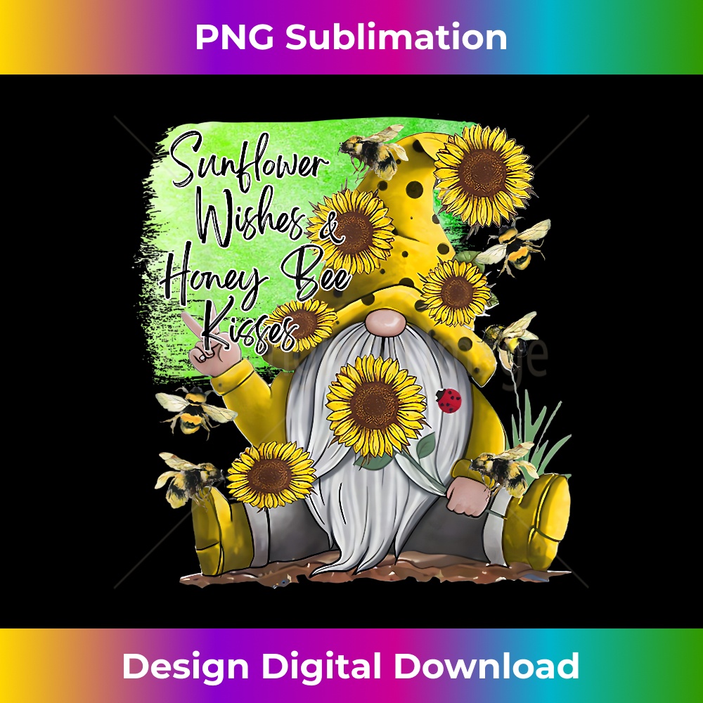 Sunflower Wishes And Honey Bee Kisses With Cute Summer Gnome - Inspire ...