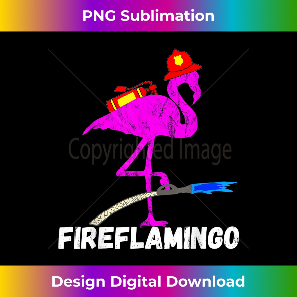 Fire Fighter Flamingo Exotic Bird Firefighter Fireman T - Cl | Inspire ...