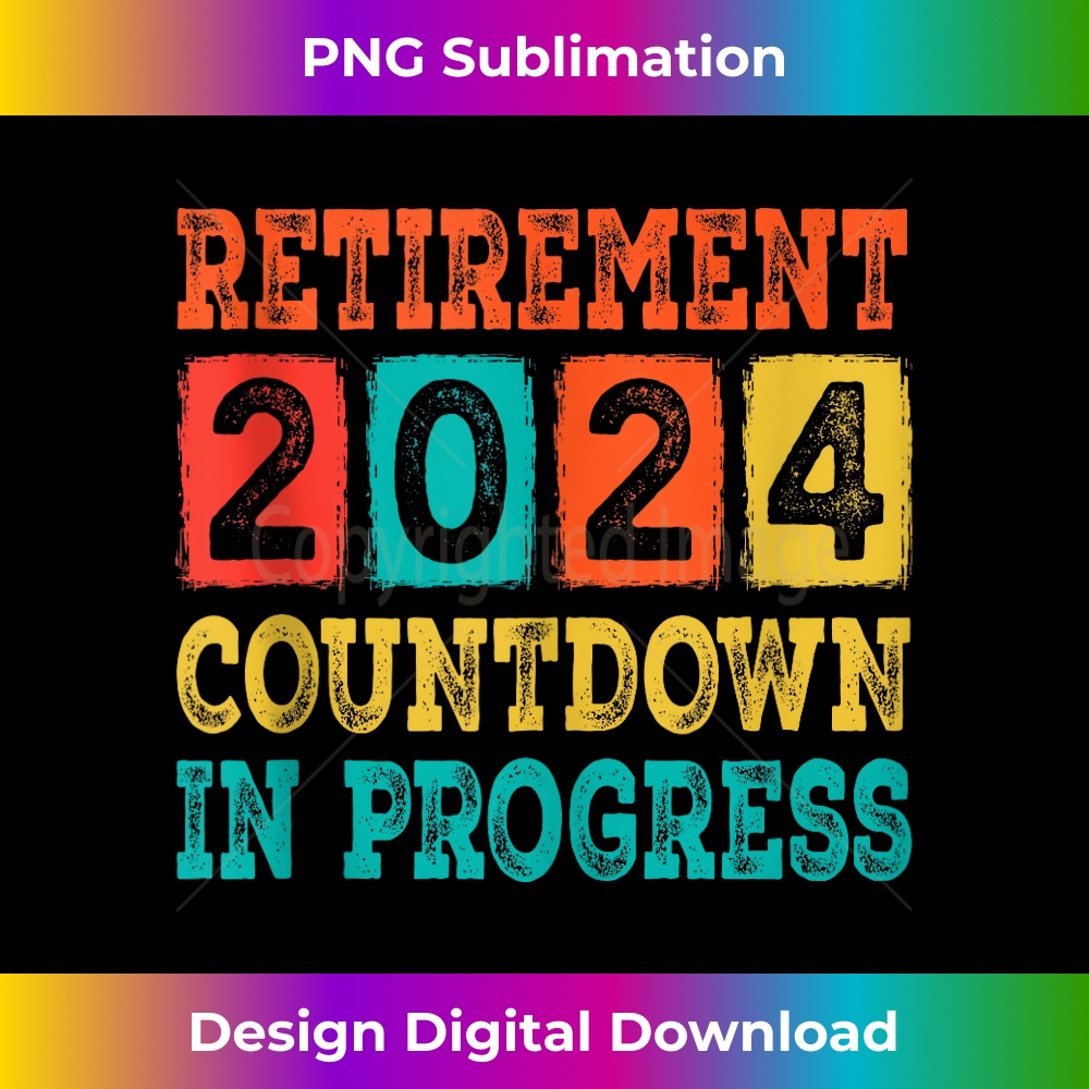 Retirement 2024 Countdown In Progress Retiring Men Women Tan - Inspire ...