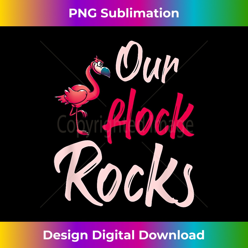 Our Flock Rocks Flamingo - Sublimation-Optimized PNG File - - Inspire ...